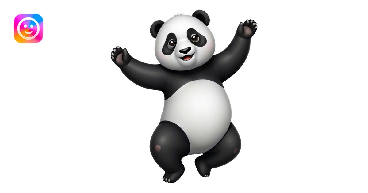 Panda dancing emoji | AI Emoji Generator