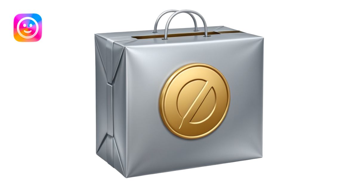 The percentage (%) symbol on the package emoji | AI Emoji Generator