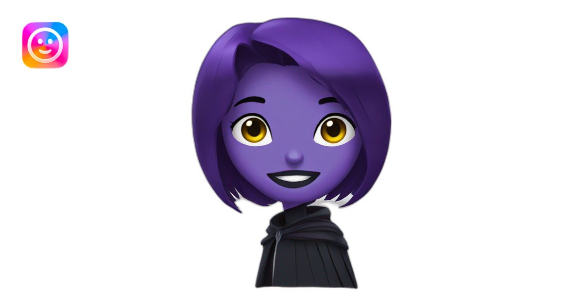 Raven from Teen Titans emoji | AI Emoji Generator