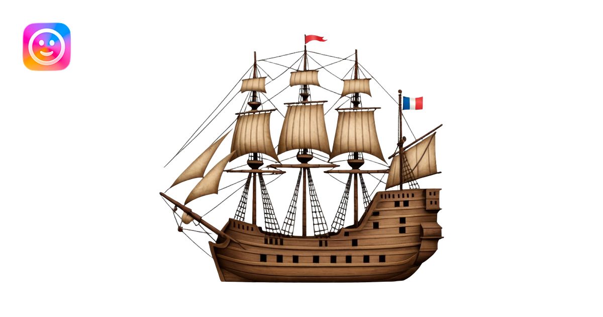 Batavia the Dutch East India Company ship emoji | AI Emoji Generator