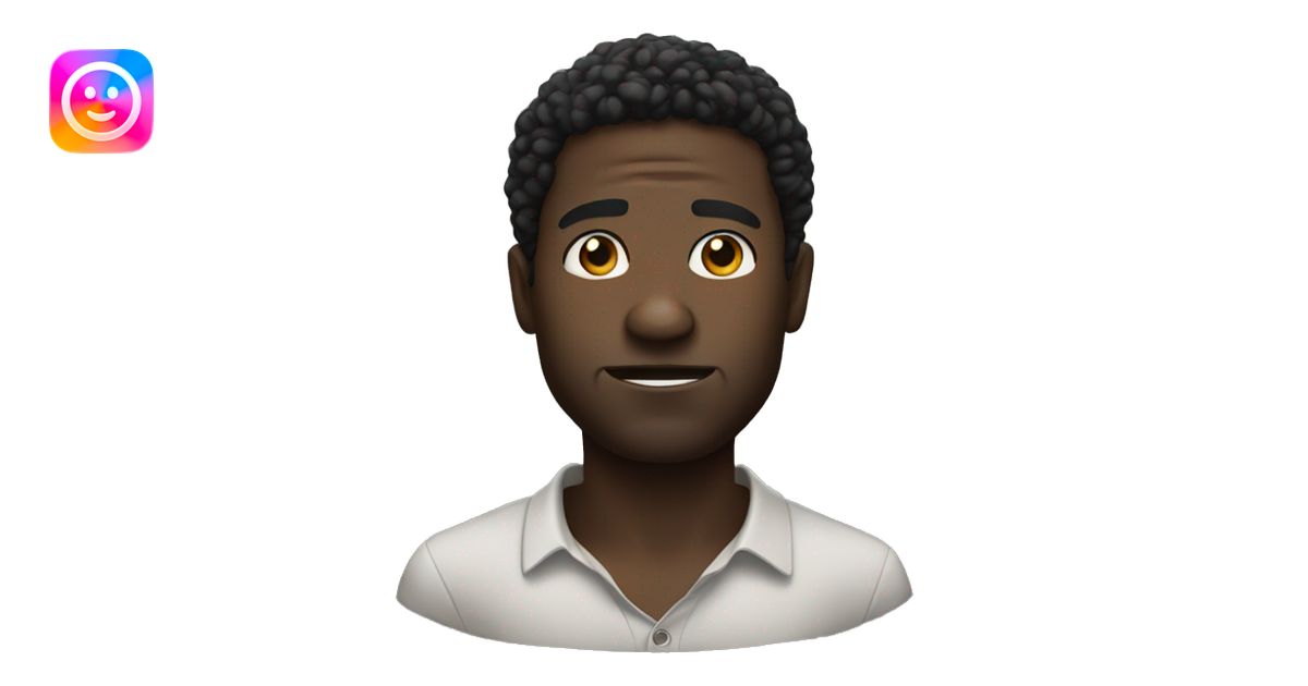 a black dude questioning you emoji | AI Emoji Generator