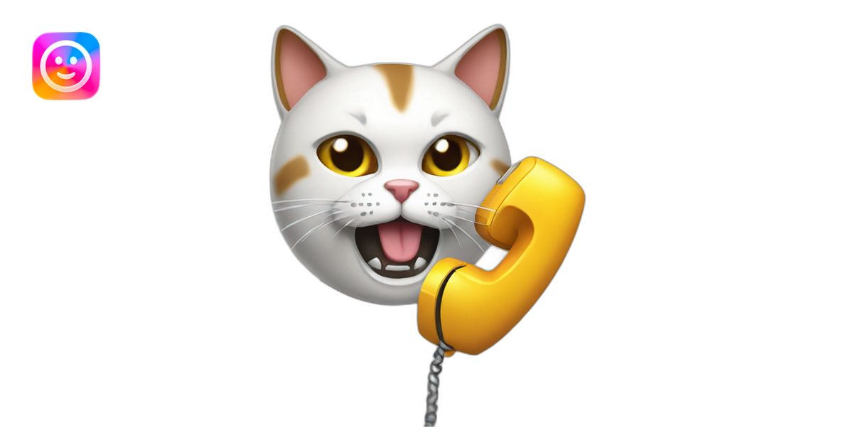 cat punching the phone emoji | AI Emoji Generator