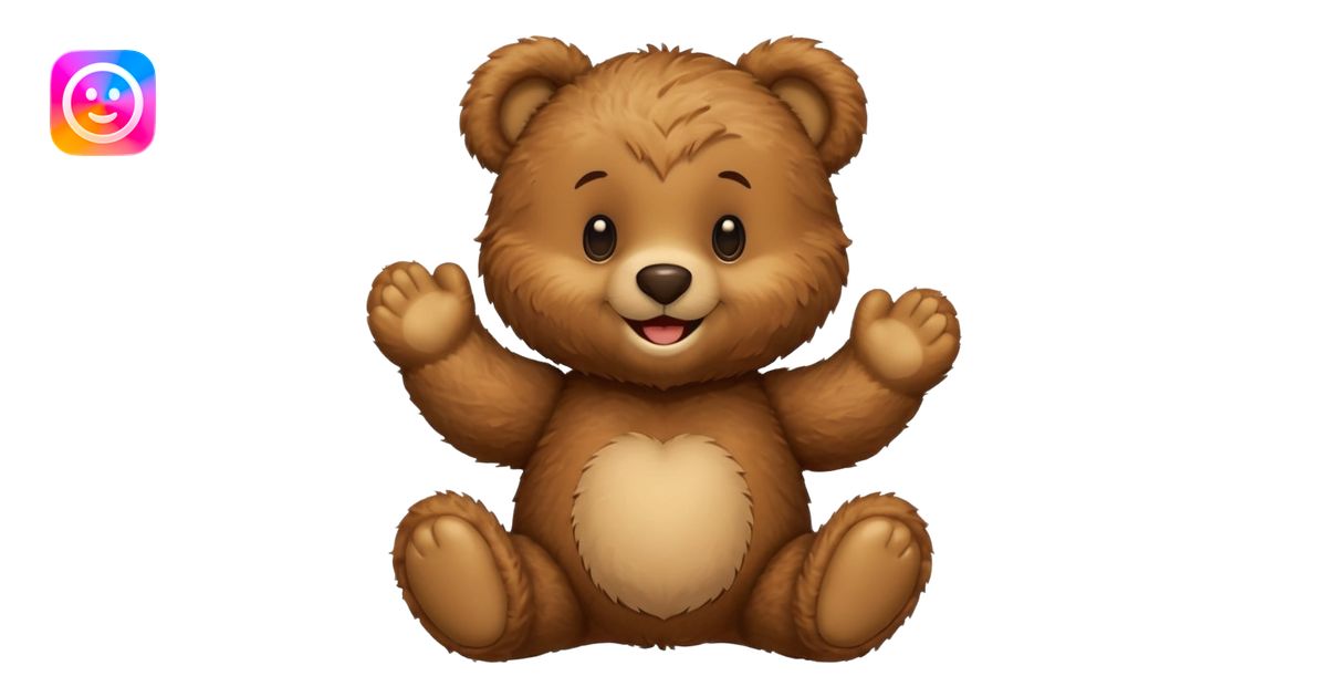 teddy bear saying yes emoji | AI Emoji Generator