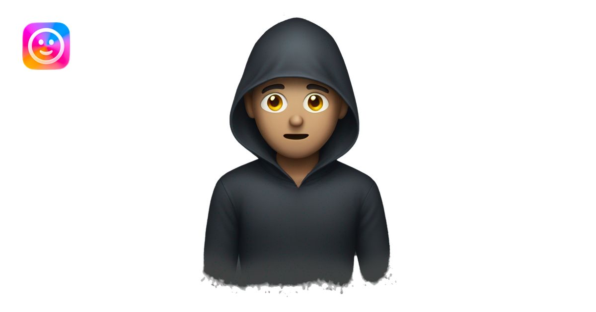 A man hiding in the dark emoji | AI Emoji Generator