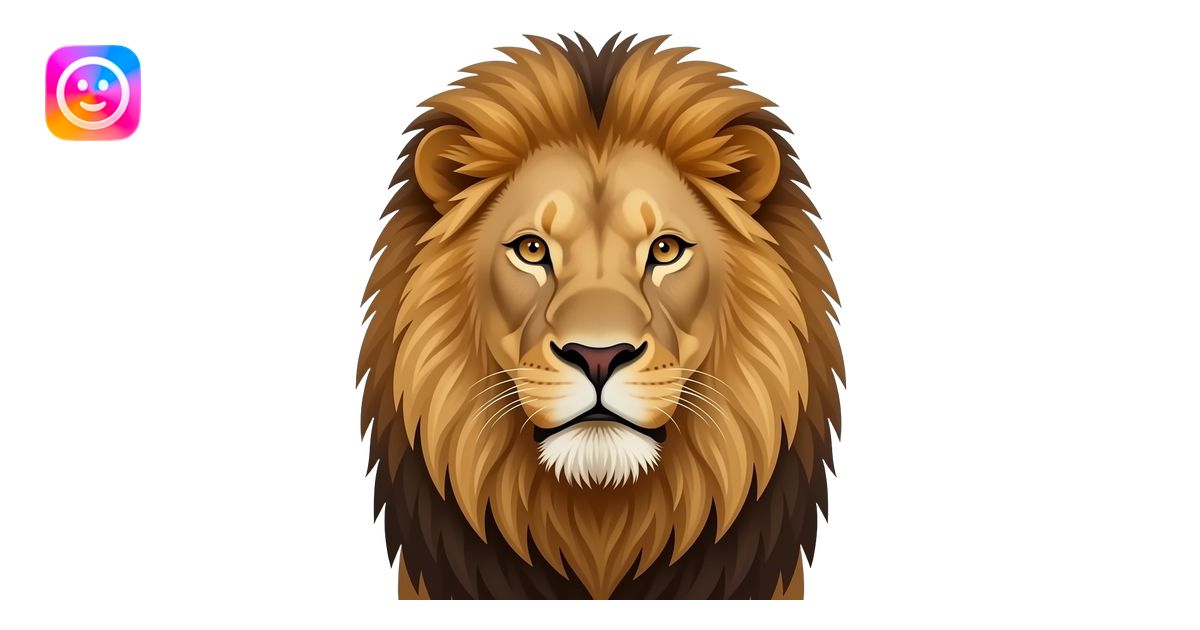 lion, male, tough, golden manes, portrait, front face + neck, realistic ...
