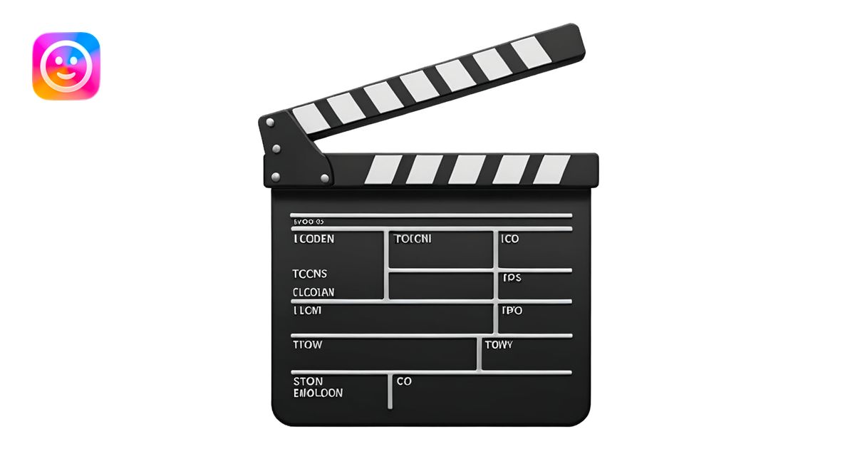 create a film clapper board emoji | AI Emoji Generator