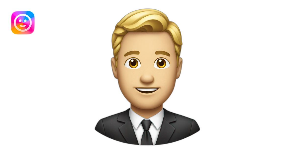 business man with formal attire emoji | AI Emoji Generator