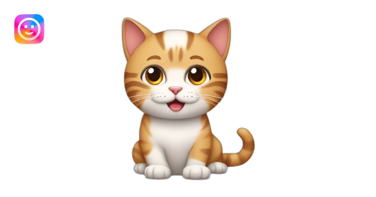 Busy cat emoji | AI Emoji Generator