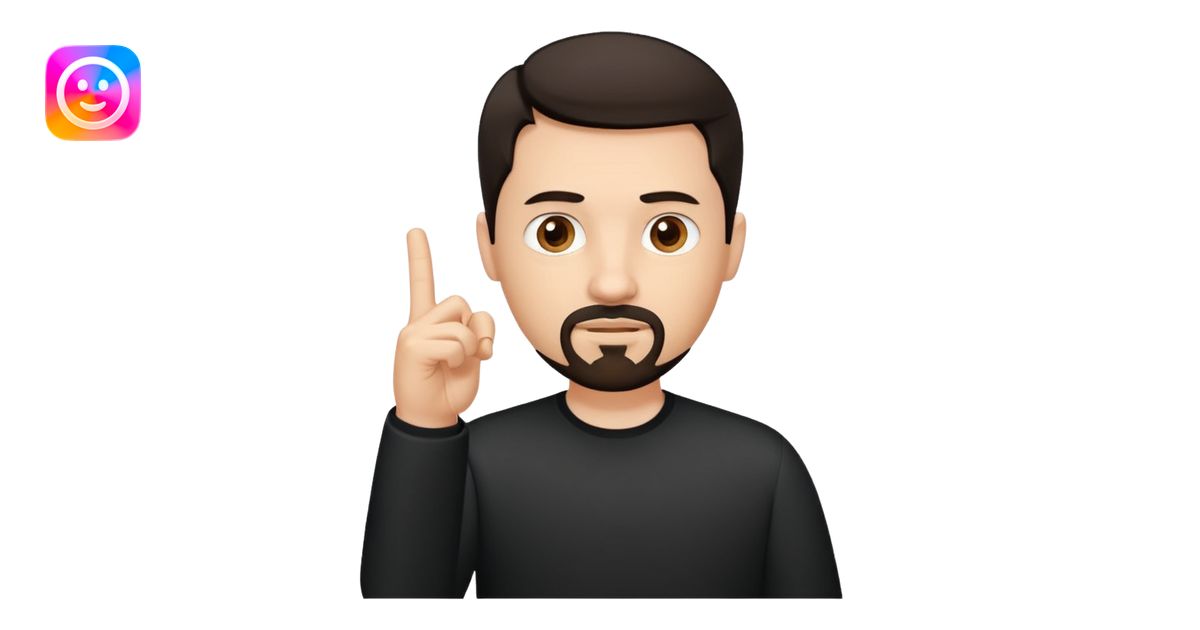 White man with short dark hair and goatee and neutral expression with ...