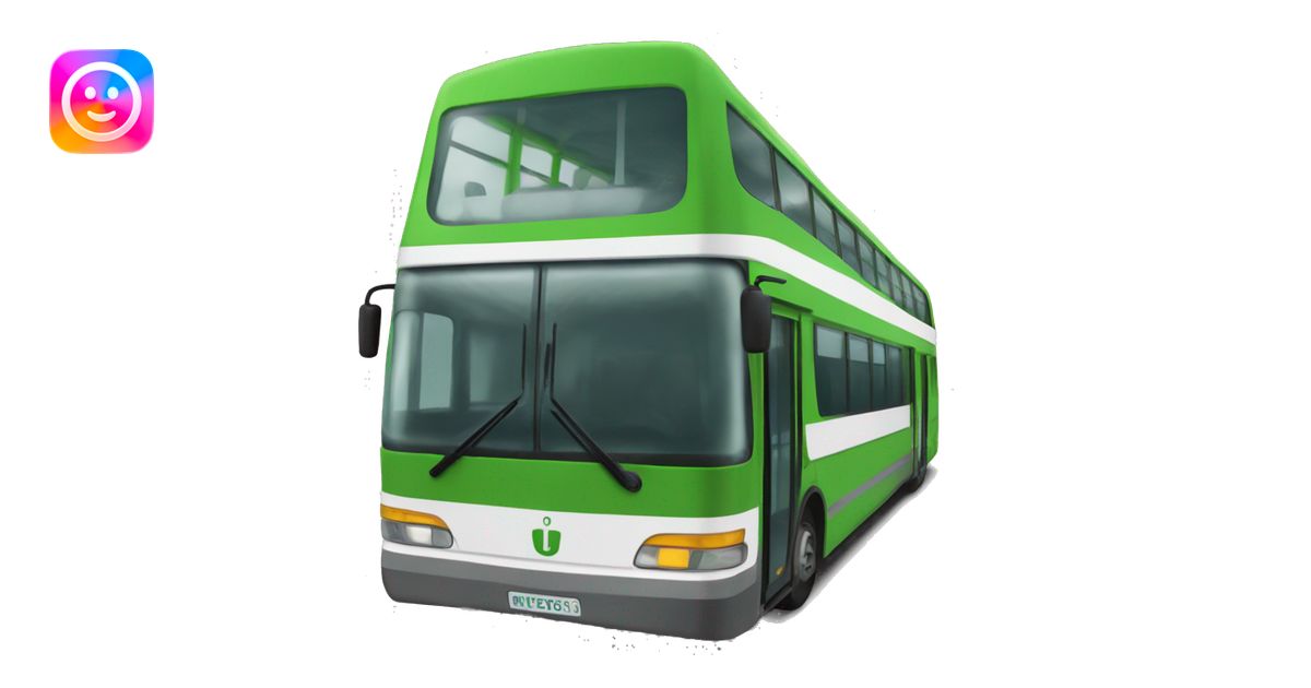 Autobús urbano verde emoji | AI Emoji Generator