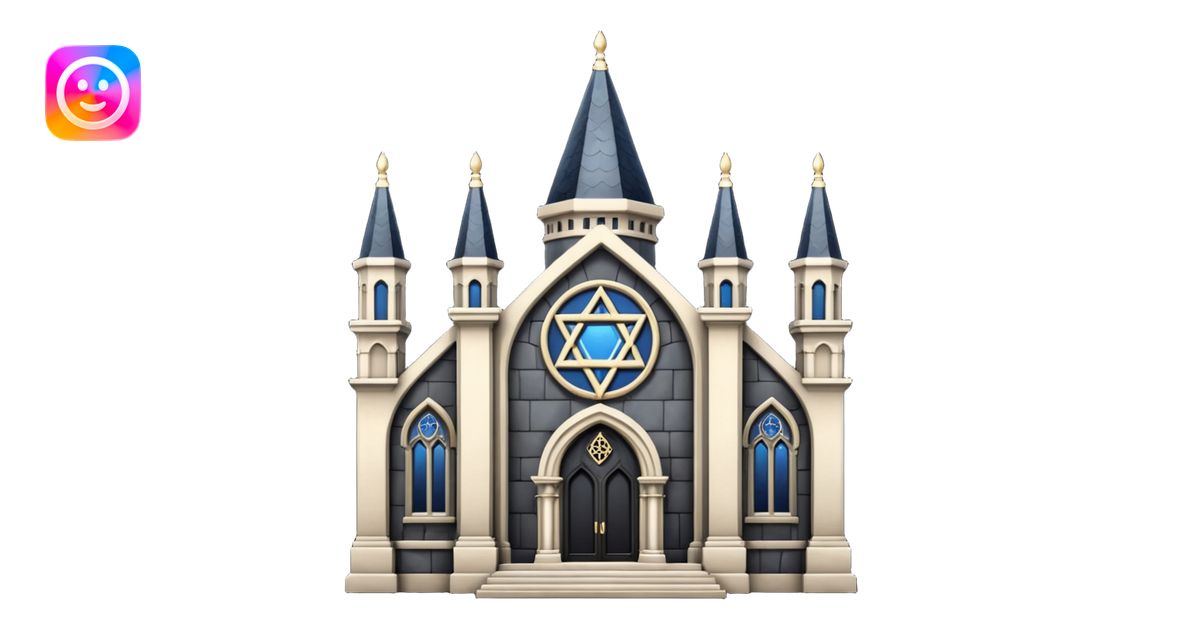 jewish synagogue dark aesthetic gothic architecture emoji | AI Emoji ...