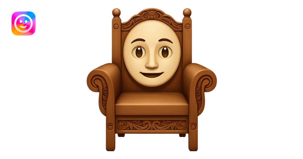 Chair with face emoji | AI Emoji Generator