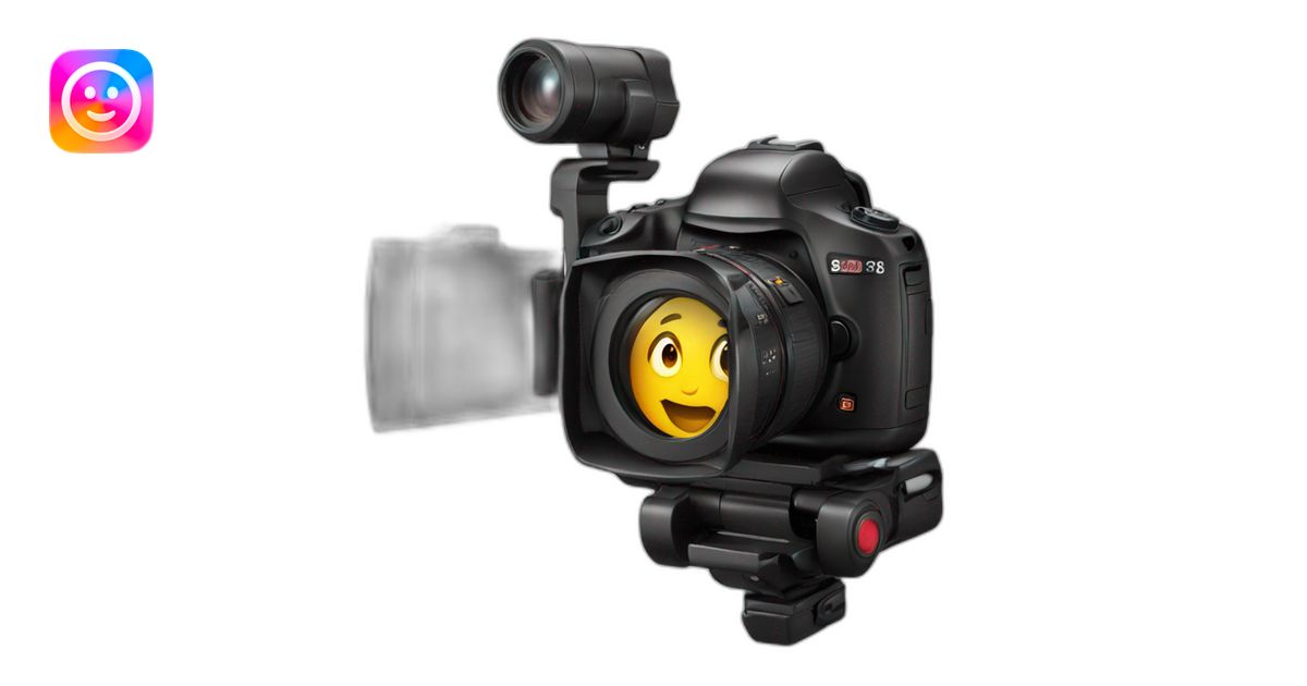 camera shooting a foto with flash emoji | AI Emoji Generator
