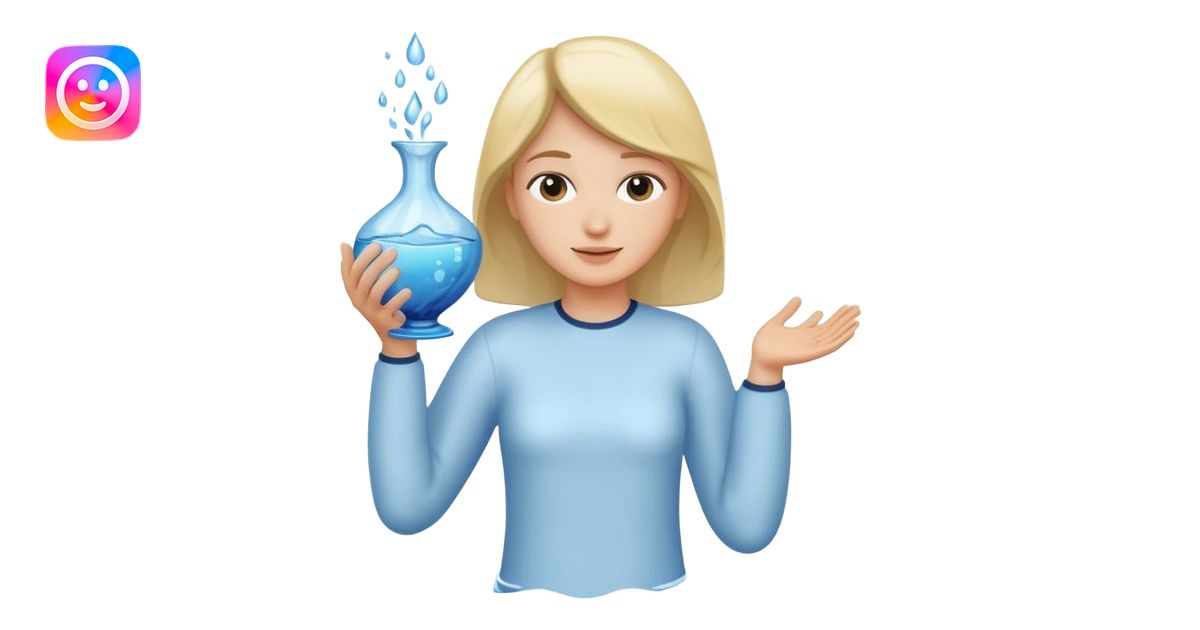 The Water Bearer (♒︎) emoji | AI Emoji Generator
