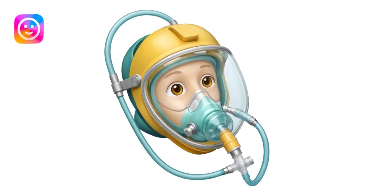 emergency oxygen mask for patients emoji | AI Emoji Generator