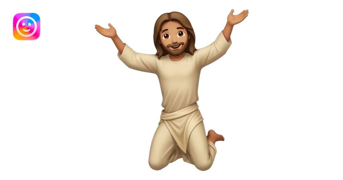 Jesus Twerking his bum emoji | AI Emoji Generator