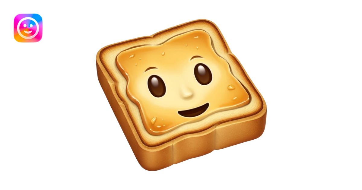 toasted bread on butter emoji | AI Emoji Generator