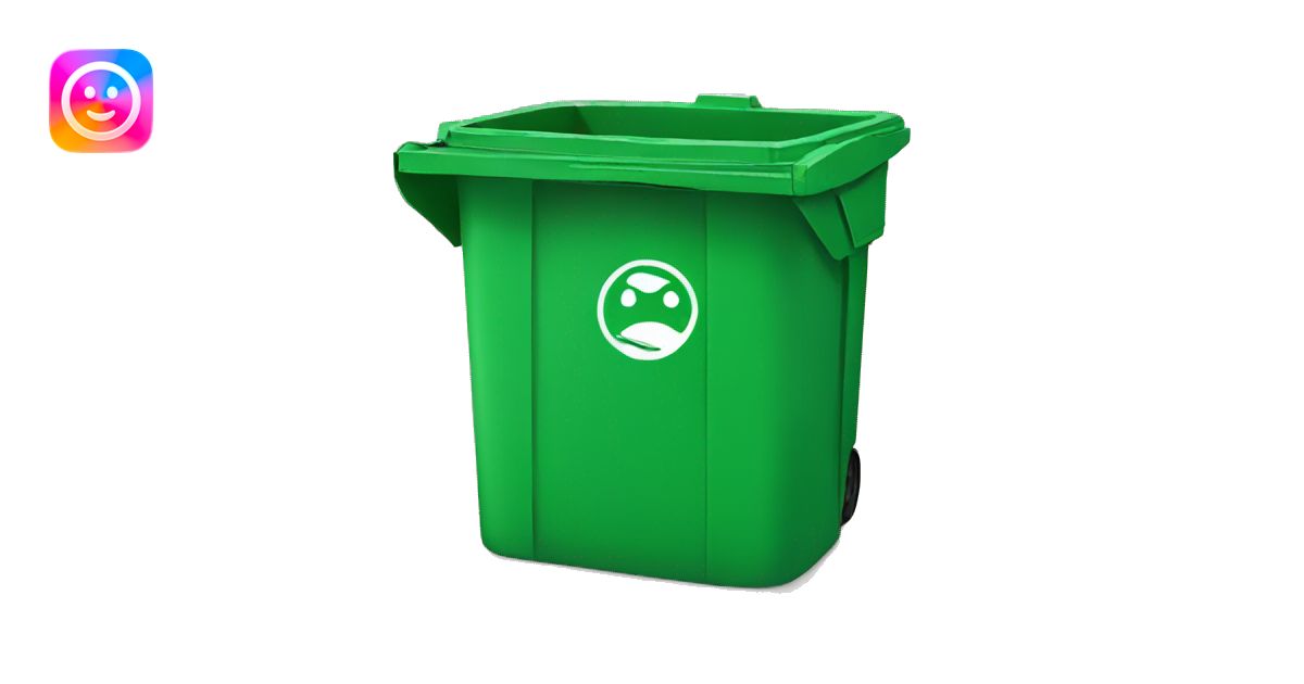 Green Bin emoji | AI Emoji Generator