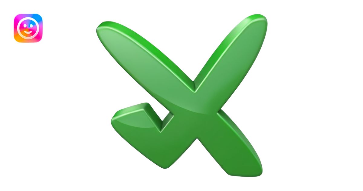 Green check mark emoji | AI Emoji Generator