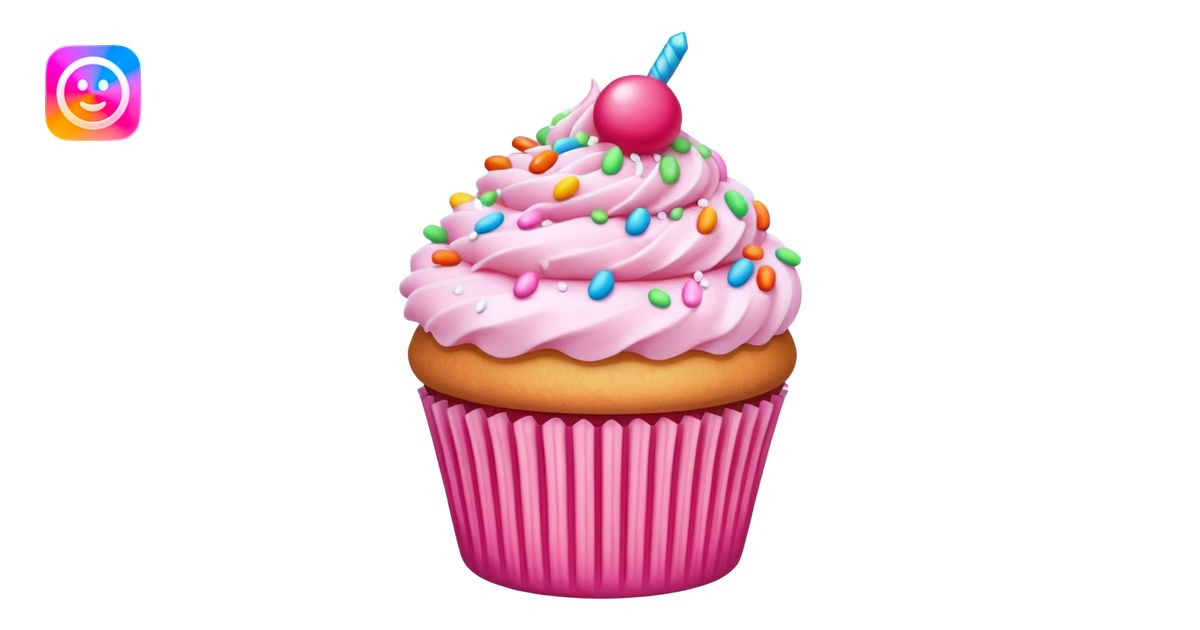 pink cupcake emoji | AI Emoji Generator