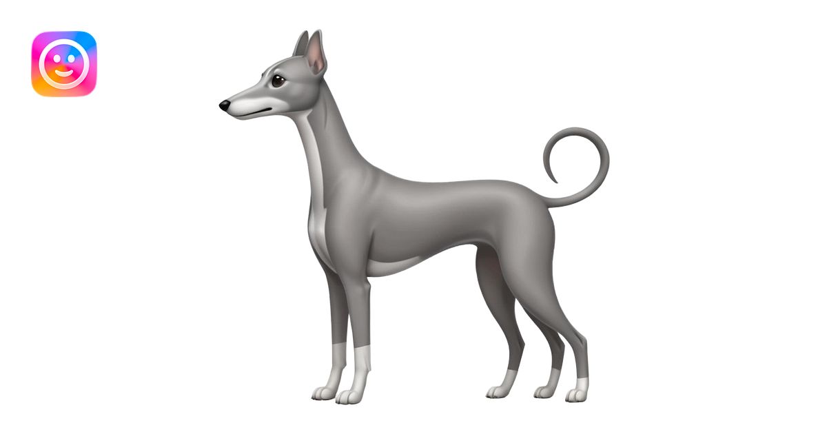 stilized greyhound looking to the right emoji | AI Emoji Generator