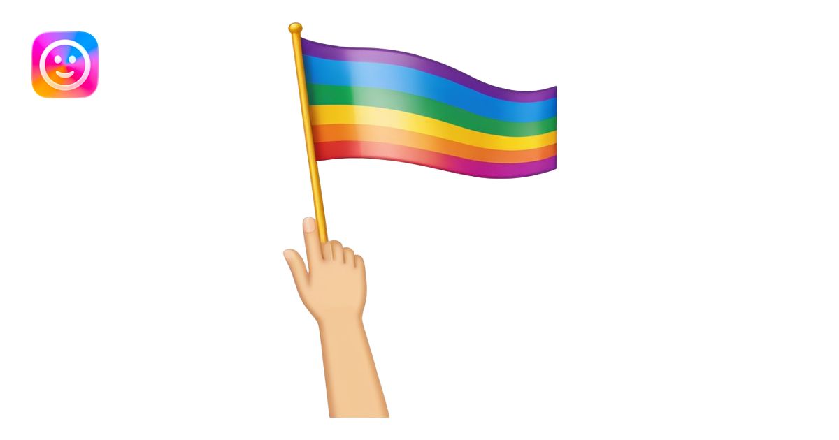 LGBTQ pride flag emoji | AI Emoji Generator