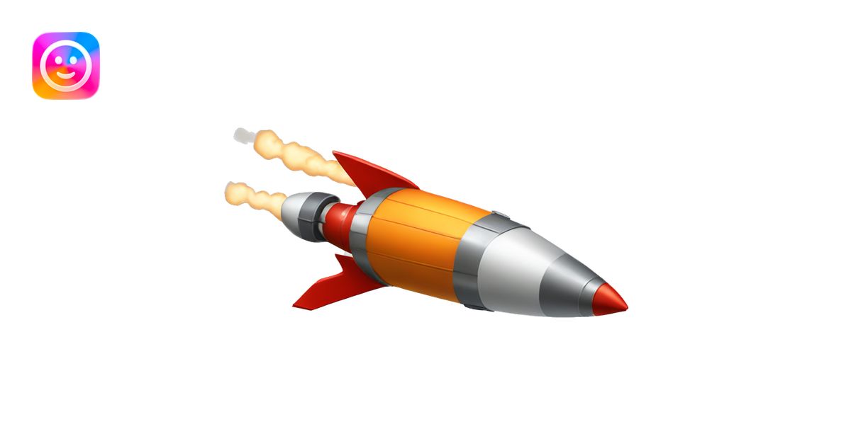 A cool rocket emoji emoji | AI Emoji Generator