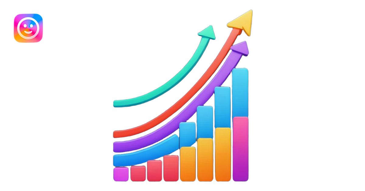 line graph up emoji | AI Emoji Generator