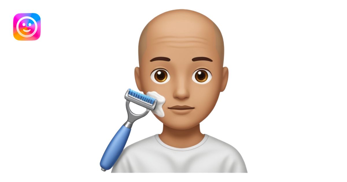 shaving head emoji | AI Emoji Generator