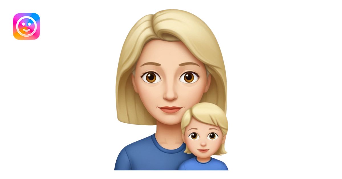 just like the last one but make the mother taller and older with a side ...