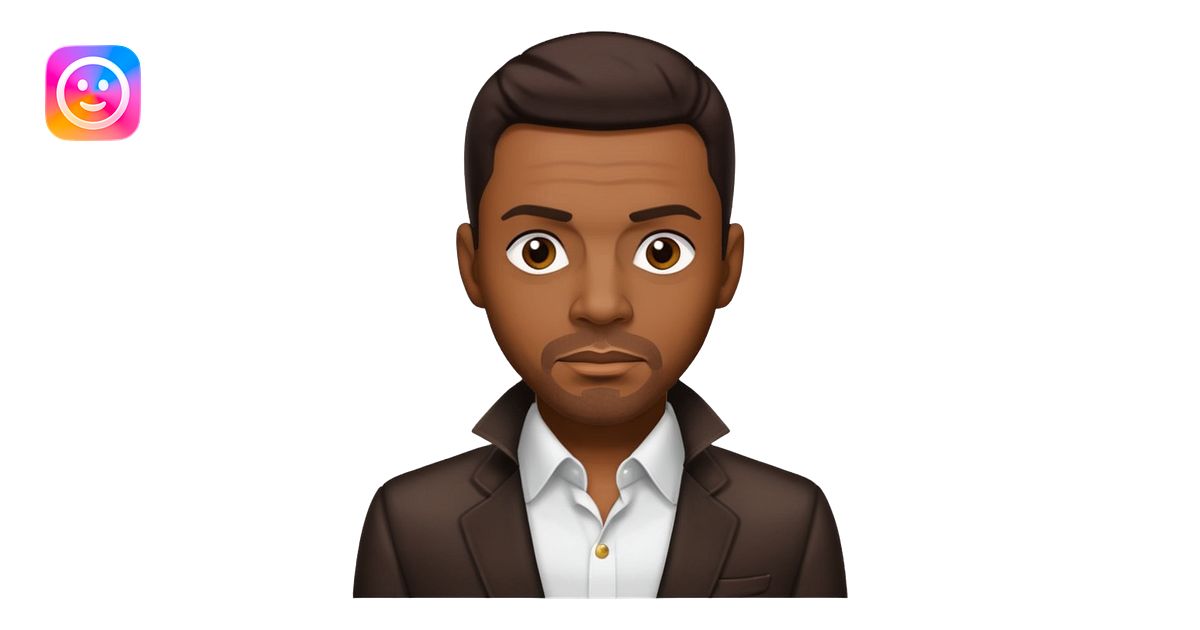 Keith Sweat (b.1961) with dark brown hair emoji | AI Emoji Generator