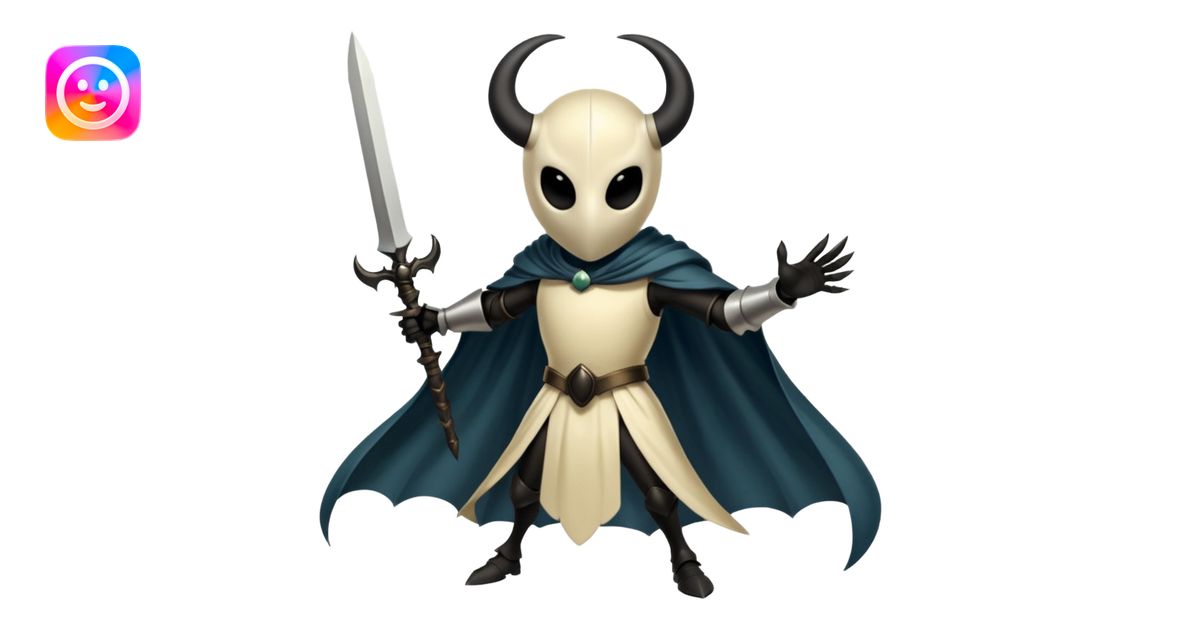 Hollow knight attacking hornet emoji | AI Emoji Generator