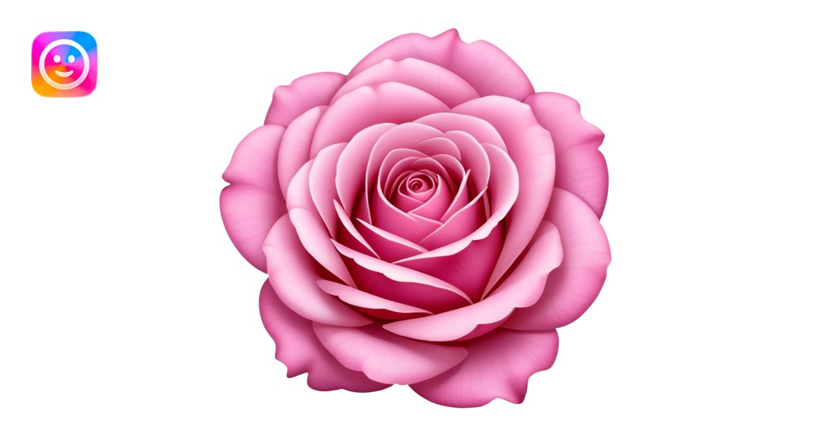 pink rose emoji | AI Emoji Generator