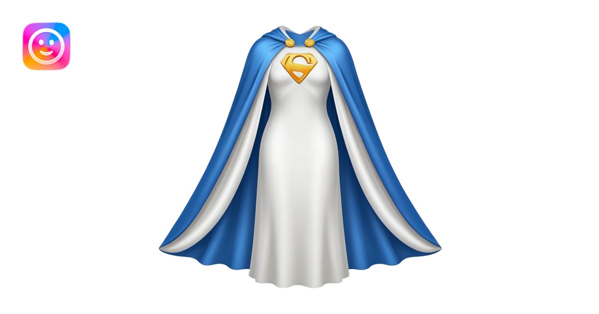full white cape emoji | AI Emoji Generator
