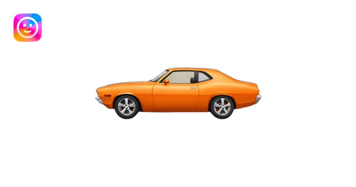 Orange car emoji | AI Emoji Generator