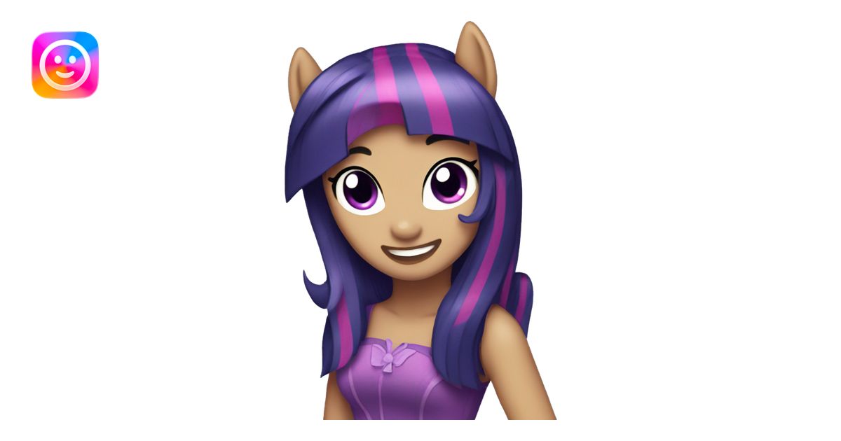 Twilight sparkle emoji | AI Emoji Generator