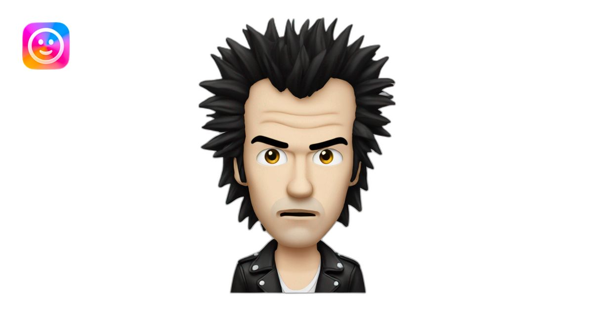 Sid Vicious，-bass emoji | AI Emoji Generator