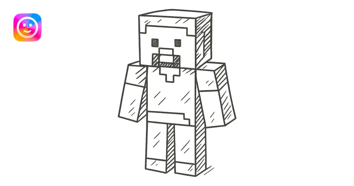 Minecraft character icon | AI Emoji Generator