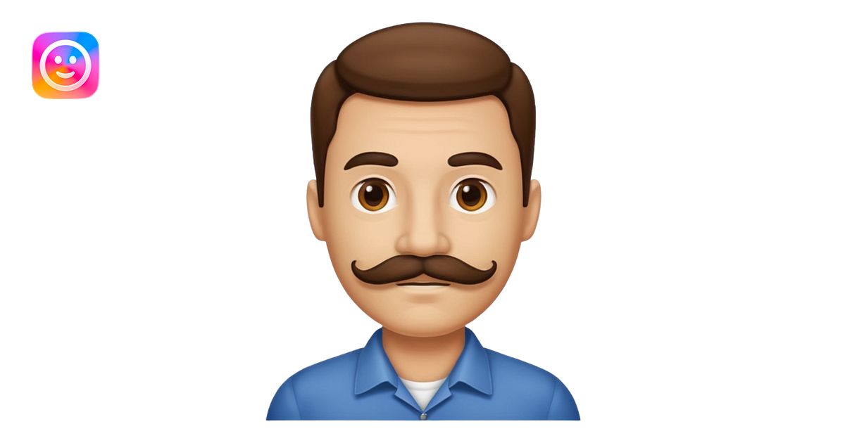 mustache emoji emoji | AI Emoji Generator