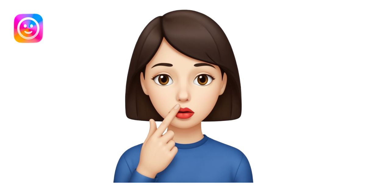add-a-finger-in-front-of-the-pursed-lips-to-clearly-show-the-shushing ...