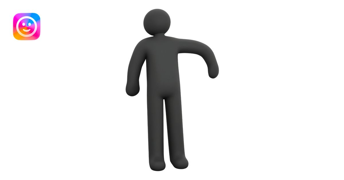 stick figure leaning against a wall emoji | AI Emoji Generator