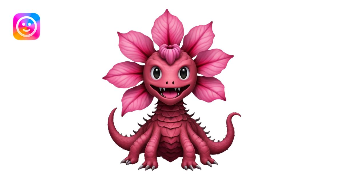 a flower like a monster a demogorgon basically but without e emoji | AI ...