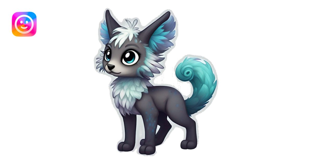 cute Kawaii edgy ethereal shy fantasy animal fursona Fionbri creature ...