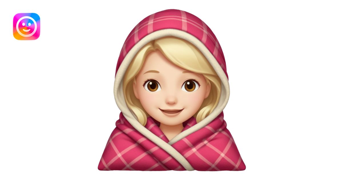 cute girl cosy blanket emoji emoji | AI Emoji Generator