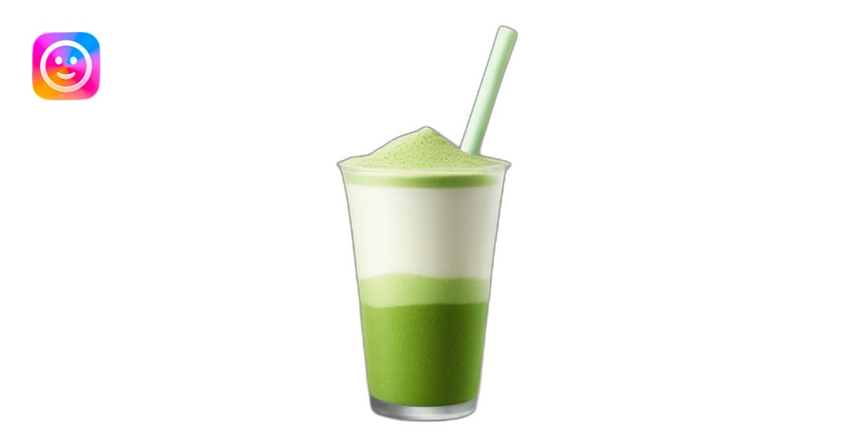 matcha on alternative milk emoji | AI Emoji Generator