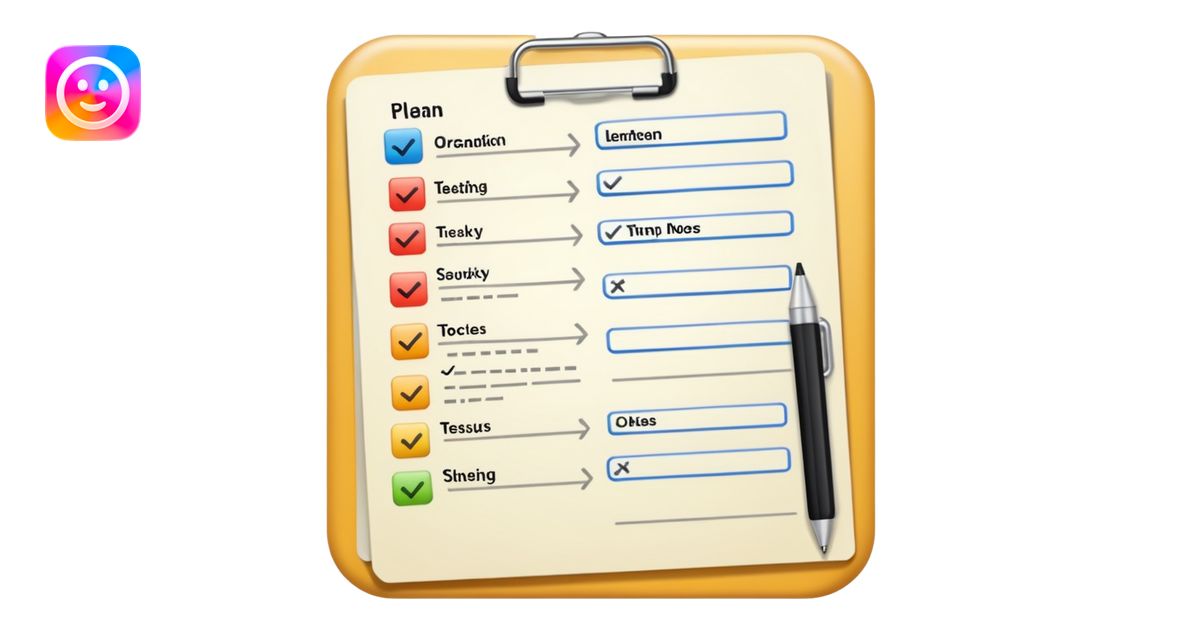 Plan emoji | AI Emoji Generator