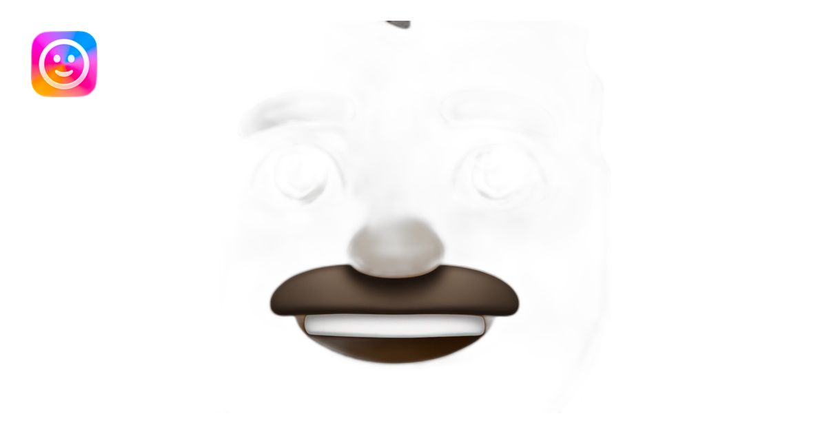borat smiling face close up emoji | AI Emoji Generator