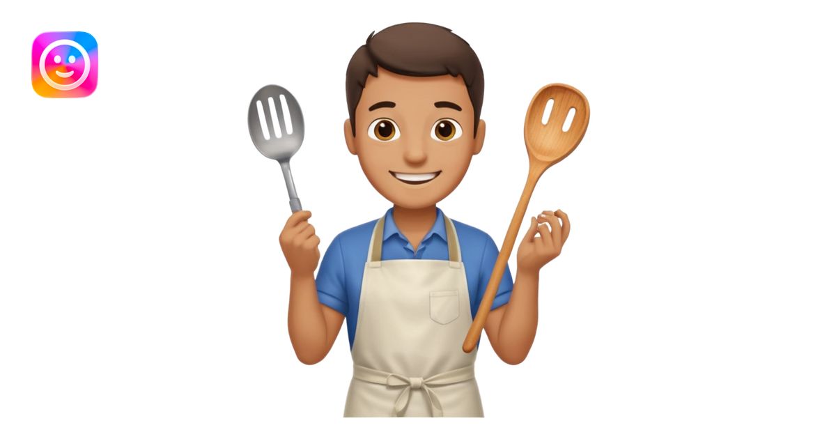 Guy cooking emoji | AI Emoji Generator