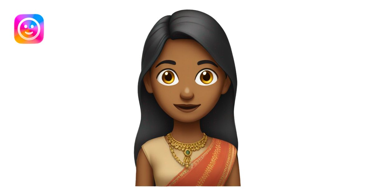 Indian girl emoji | AI Emoji Generator