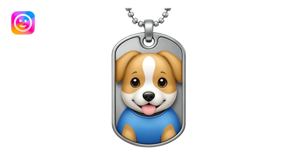 Dog Tag emoji | AI Emoji Generator